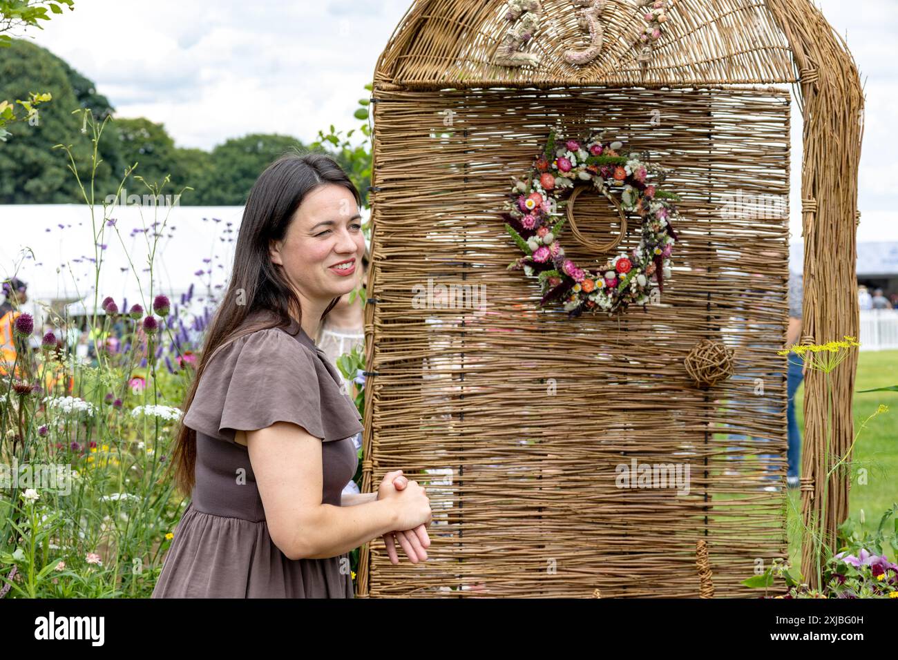Frances Tophill at RHS Tatton Flower Show in Knutsford, Cheshire, UK on ...
