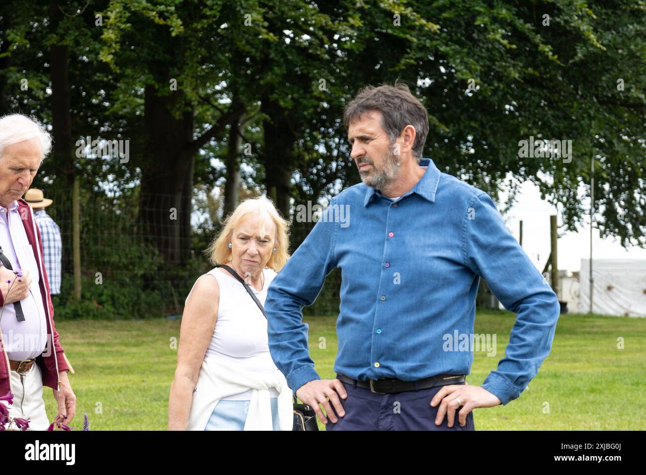 Adam Frost being filmed at RHS Tatton Park Flower Show in Knutsford ...