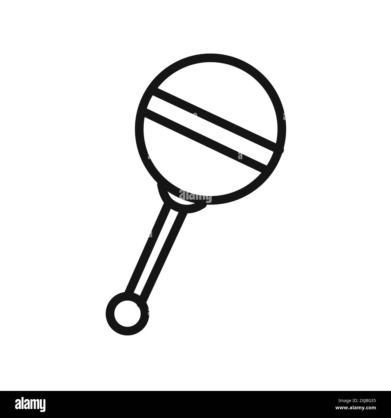Baby rattle icon linear vector graphics sign or symbol set for web app ui Stock Vector Image ...