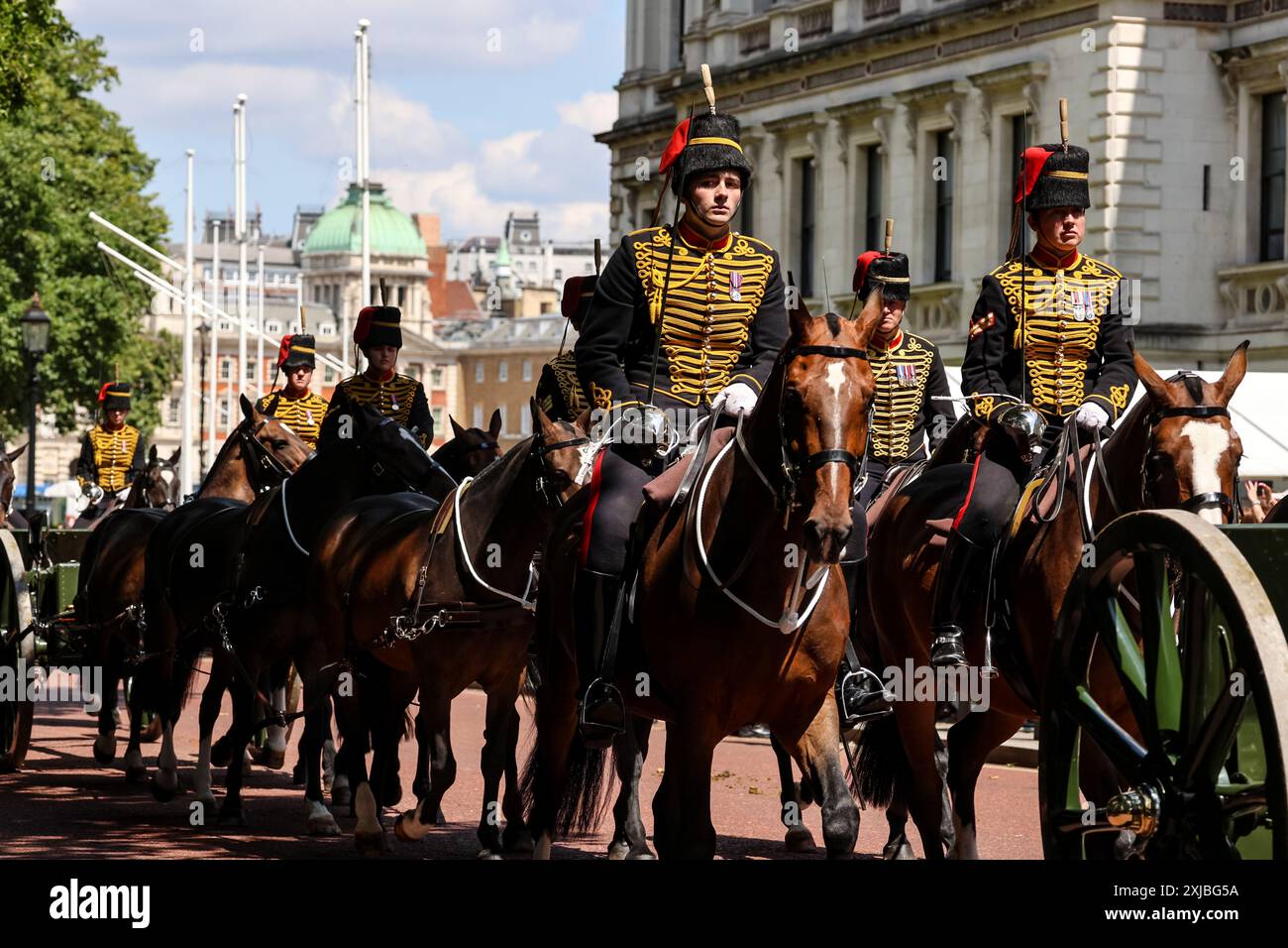 London, UK. 17th July, 2024. British armed forces servicemen parade in ...