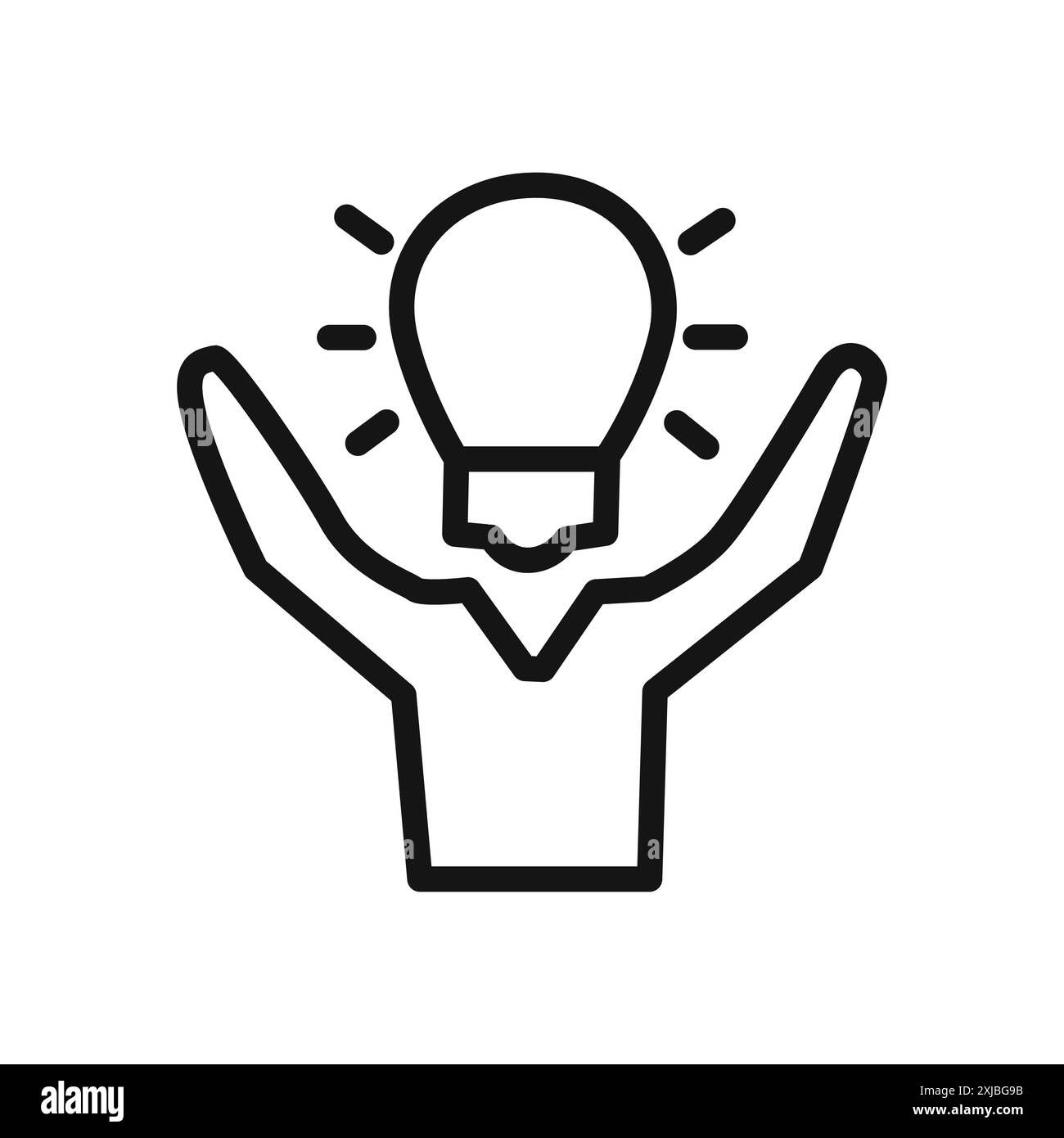 Business idea icon linear vector graphics sign or symbol set for web ...