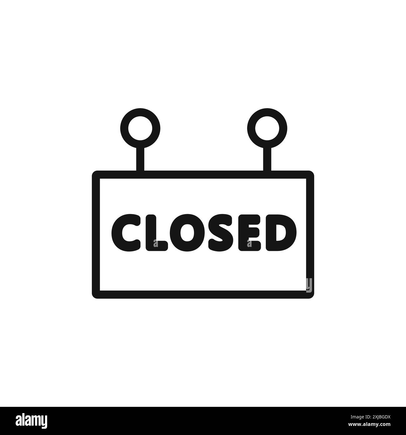 Cartoon closed shop sign hi-res stock photography and images - Alamy