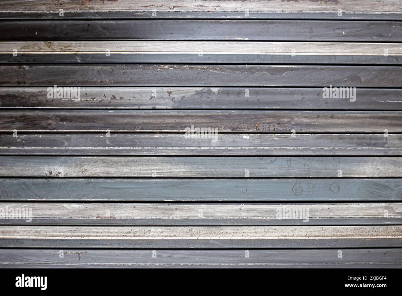 The metal profile lies in a row. Metallurgical Background from iron ...