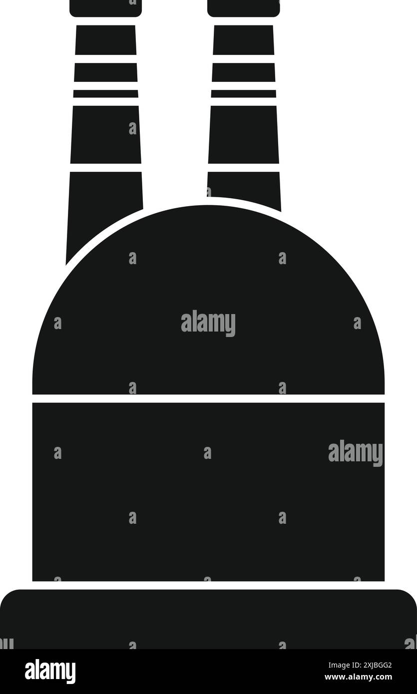 Factory chimney emitting black smoke Cut Out Stock Images & Pictures ...