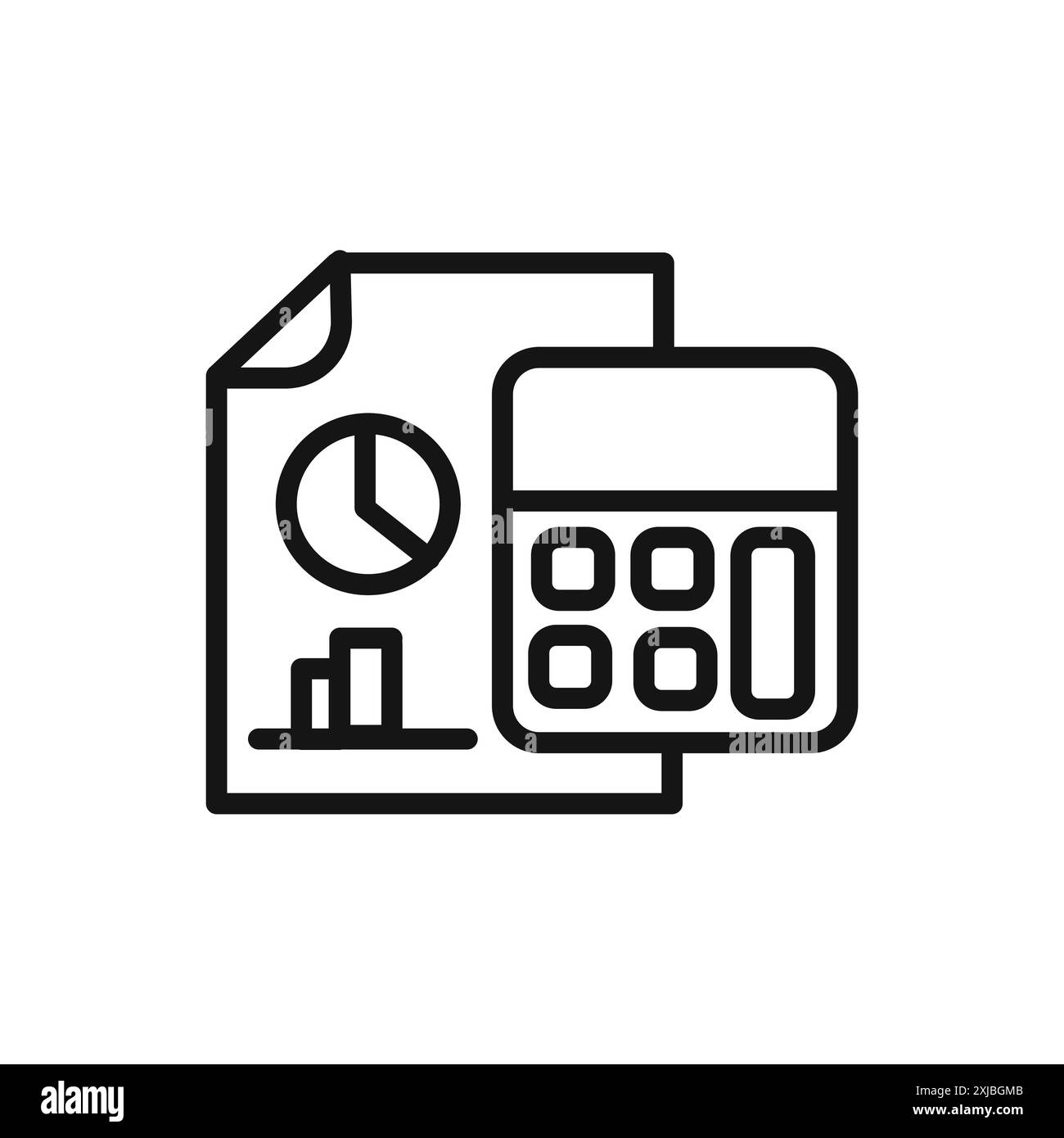accounting icon linear vector graphics sign or symbol set for web app ui Stock Vector Image ...
