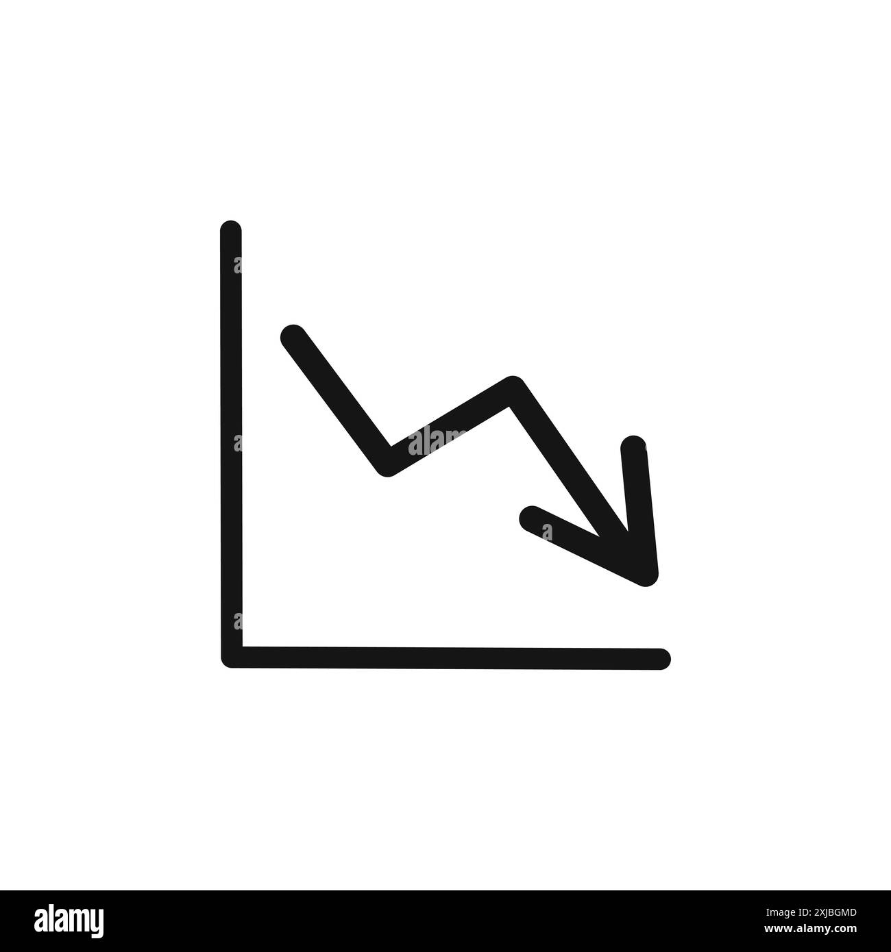 Economic Loss icon linear vector graphics sign or symbol set for web app ui Stock Vector Image ...