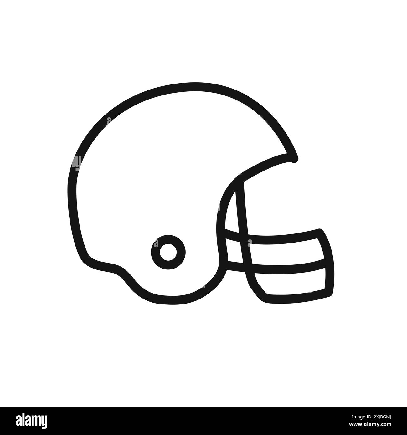 american football player helmet icon linear vector graphics sign or symbol set for web app ui ...