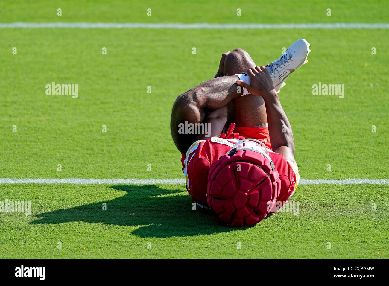Kansas City Chiefs wide receiver Phillip Brooks stretches at NFL ...