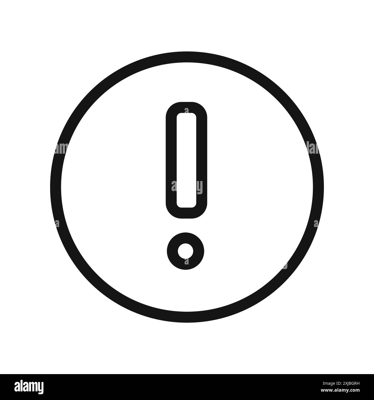 Attention Warning sign icon linear vector graphics sign or symbol set for web app ui Stock ...