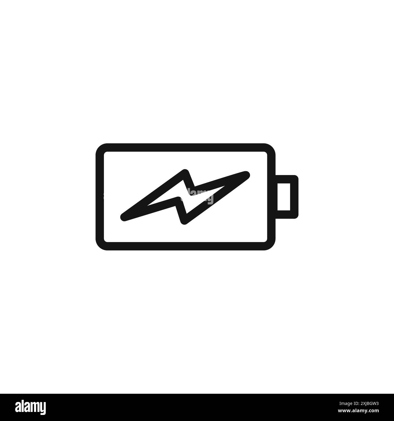 Battery charging icon linear vector graphics sign or symbol set for web app ui Stock Vector ...