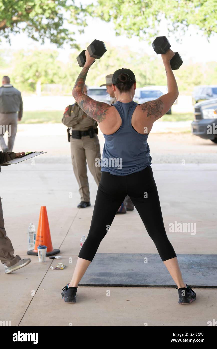Florence Texas USA, April 23 2024: Female Texas Department of Public ...