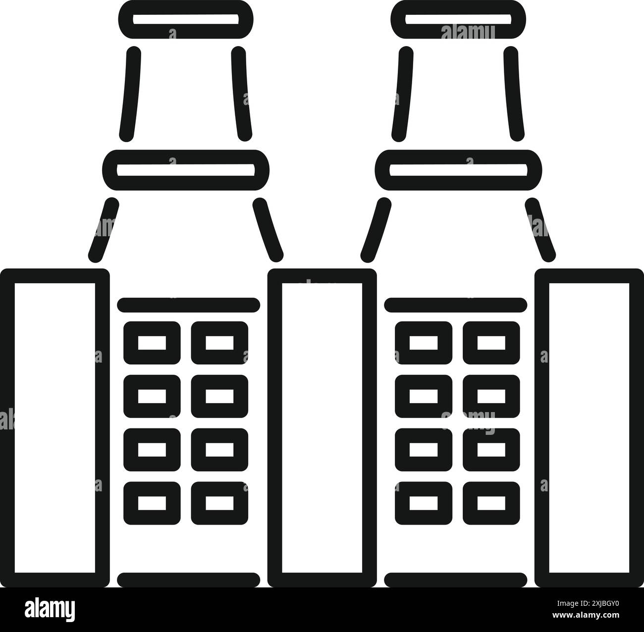 Line drawing of a nuclear power plant producing energy Stock Vector ...