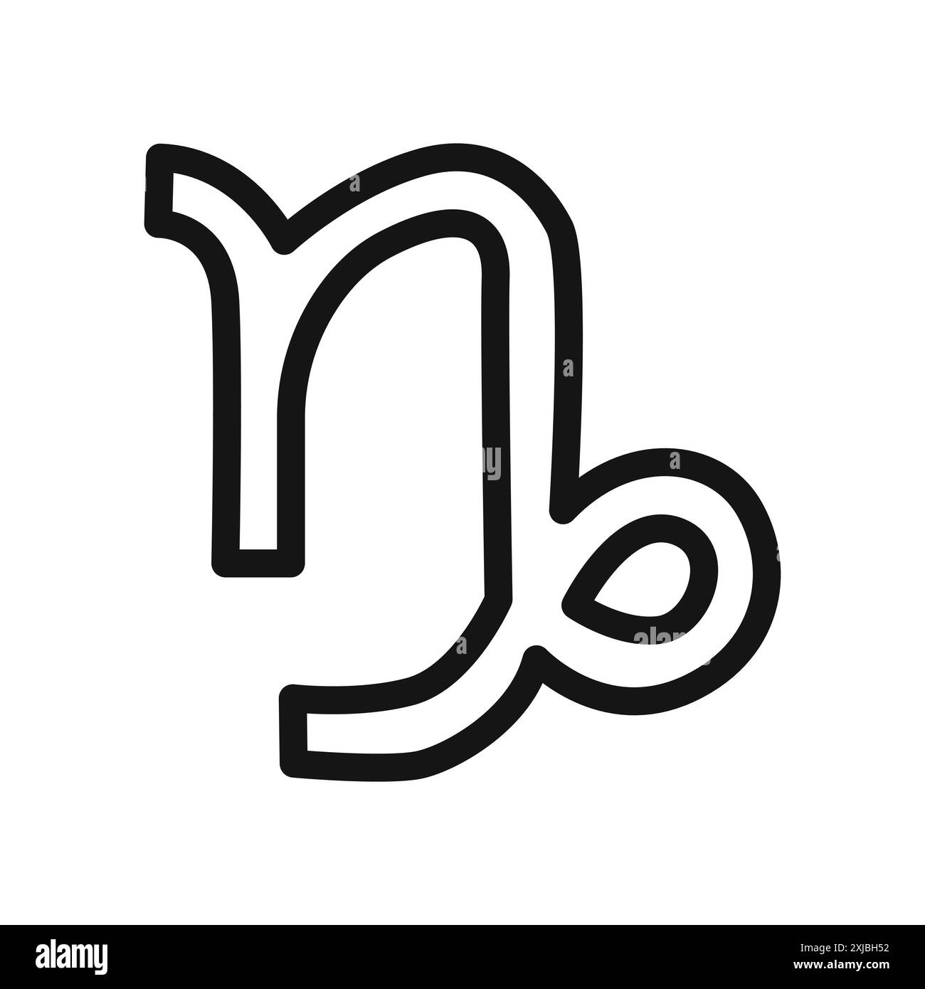 Capricorn Zodiac Sign Icon Linear Vector Graphics Sign Or Symbol Set For Web App Ui Stock Vector