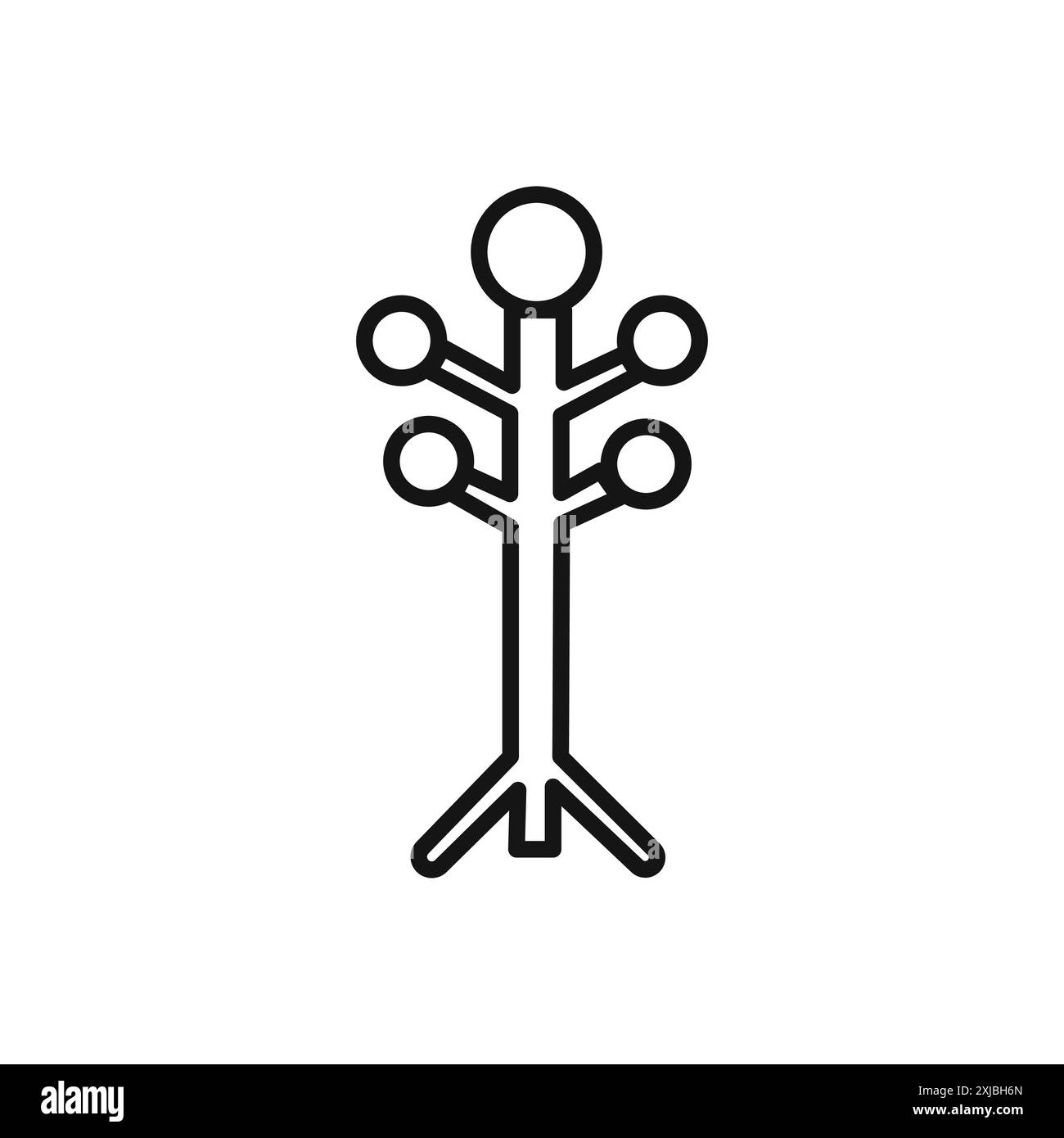 Coat Stand Icon linear vector graphics sign or symbol set for web app ui Stock Vector Image ...