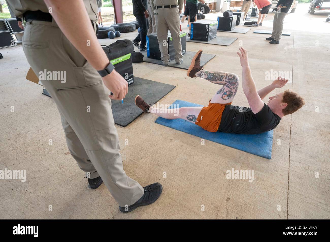 Tatooed state trooper hi-res stock photography and images - Alamy