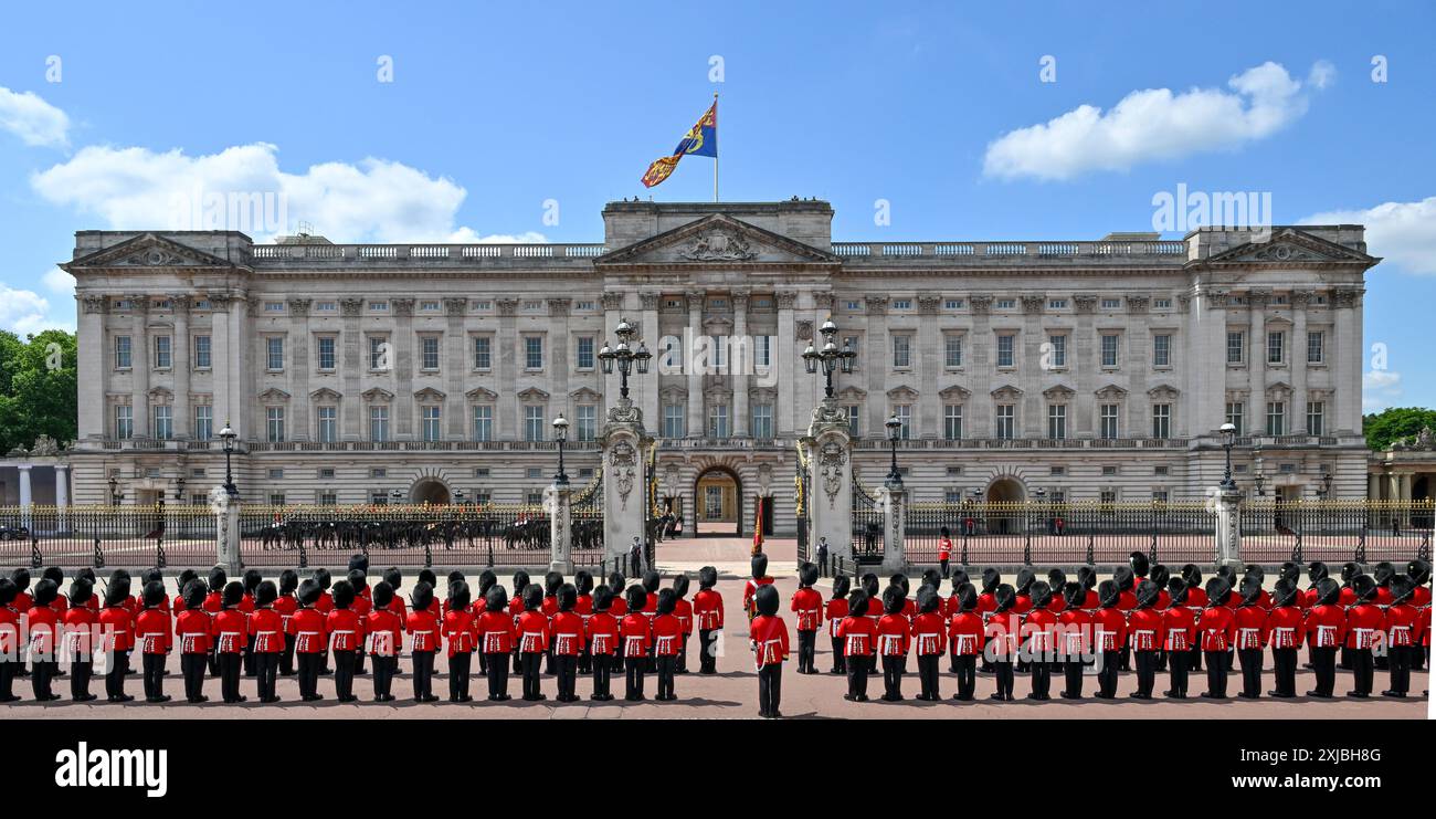 London, UK. 17th July, 2024. The Welsh Battalion of the Kings Household ...
