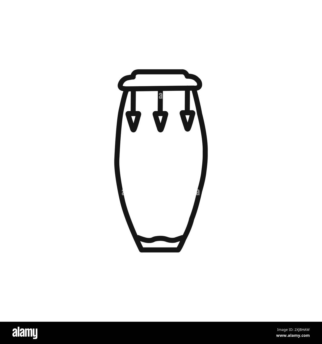 Conga drum icon linear vector graphics sign or symbol set for web app ui Stock Vector Image ...