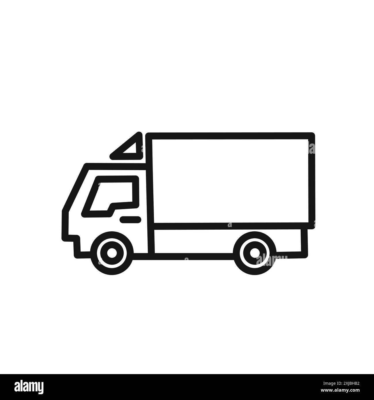 Delivery Truck Icon linear vector graphics sign or symbol set for web app ui Stock Vector Image ...