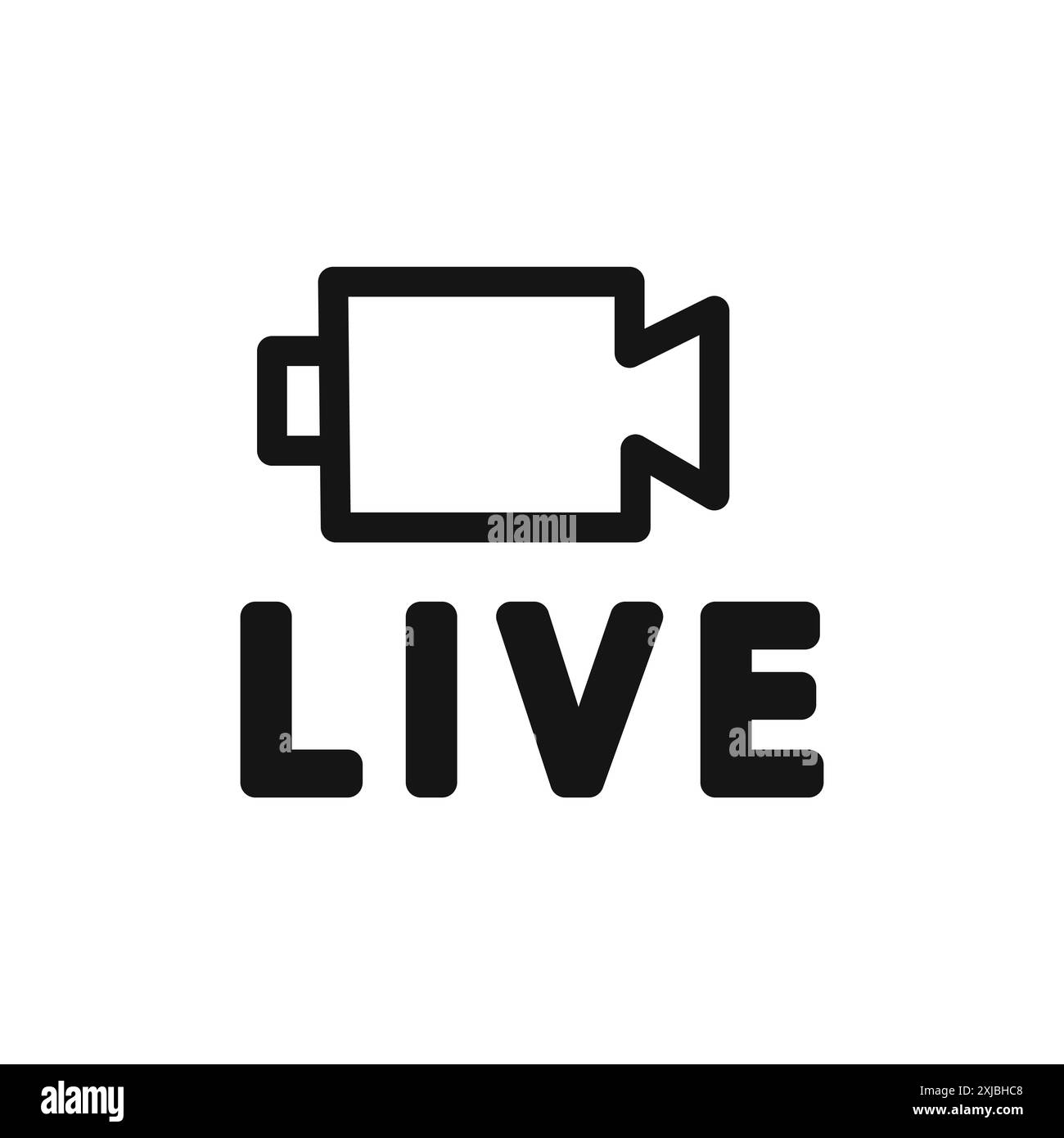 Live icon linear vector graphics sign or symbol set for web app ui Stock Vector Image & Art - Alamy