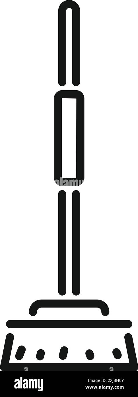 Cleaning brush icon representing a cleaning service for domestic use ...