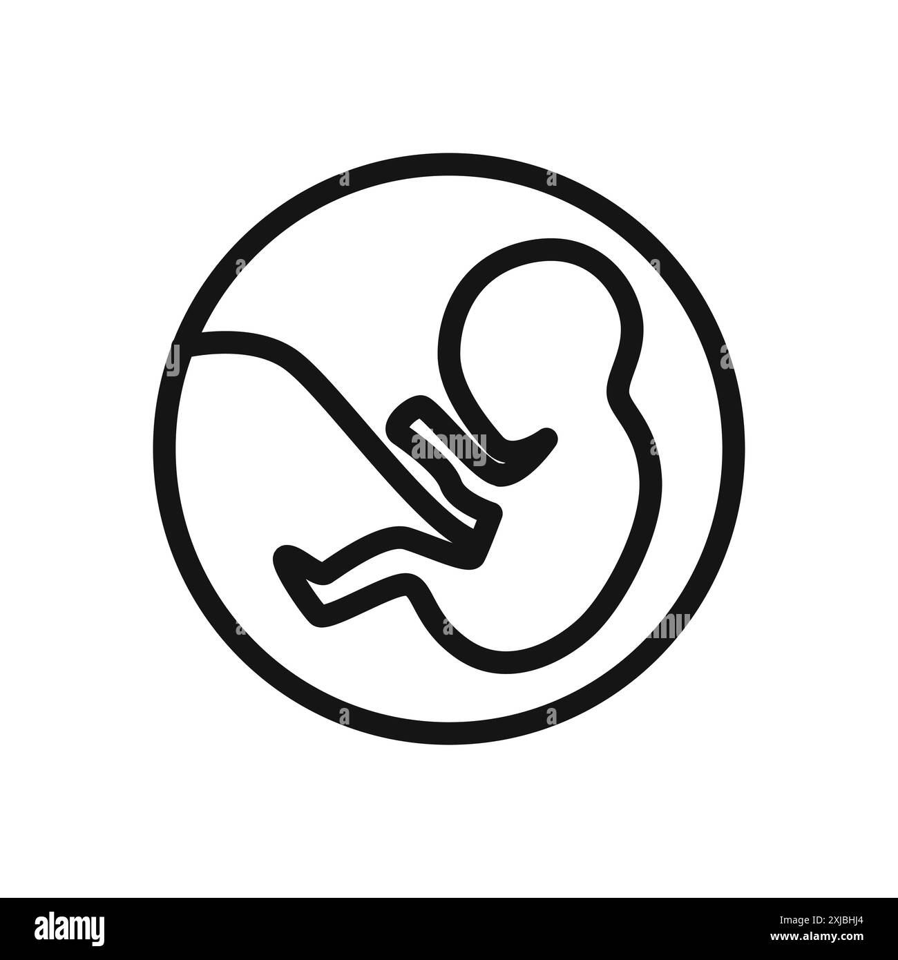 Embryo Child icon linear vector graphics sign or symbol set for web app ui Stock Vector Image ...