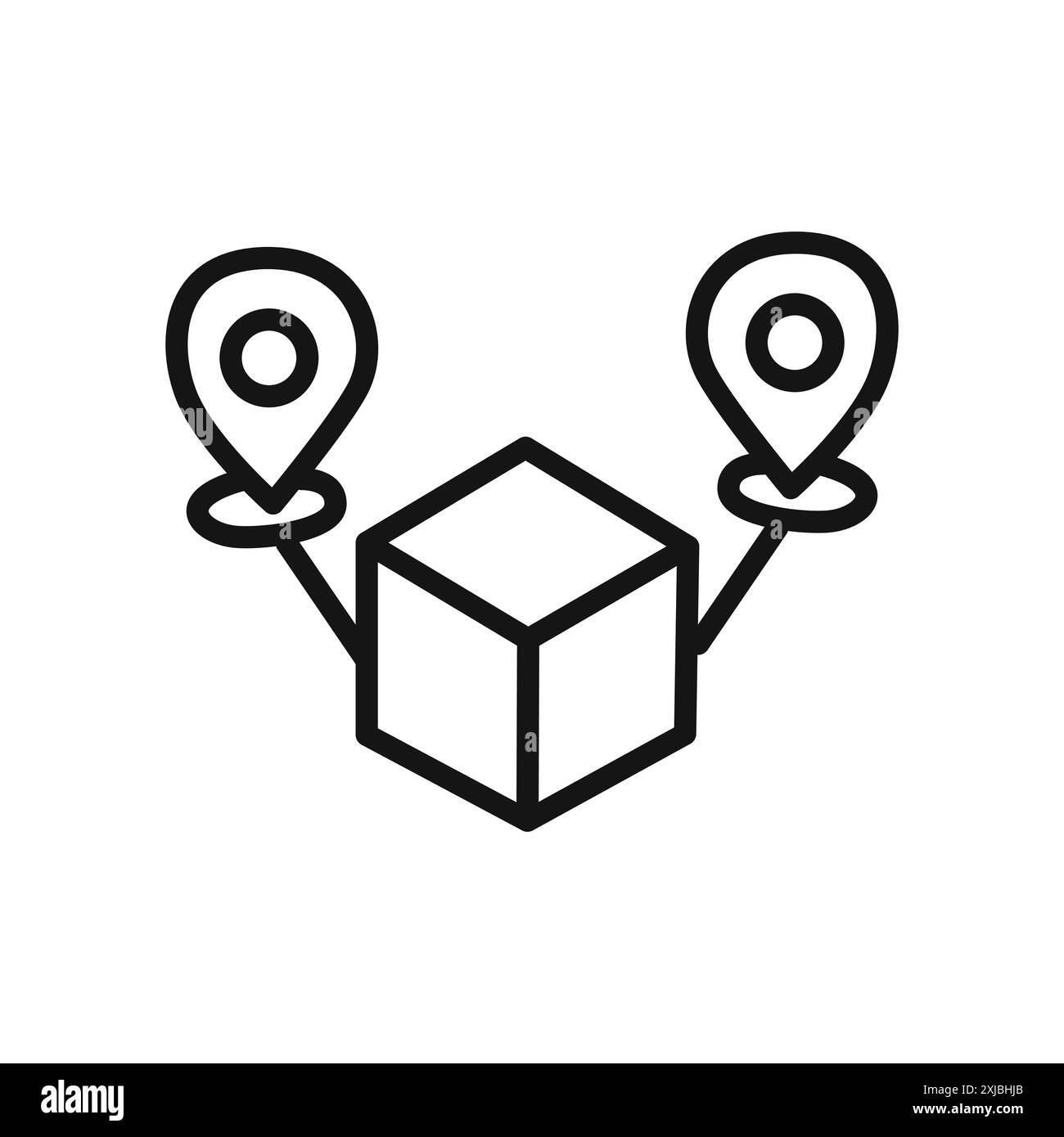 distribution icon linear vector graphics sign or symbol set for web app ui Stock Vector Image ...