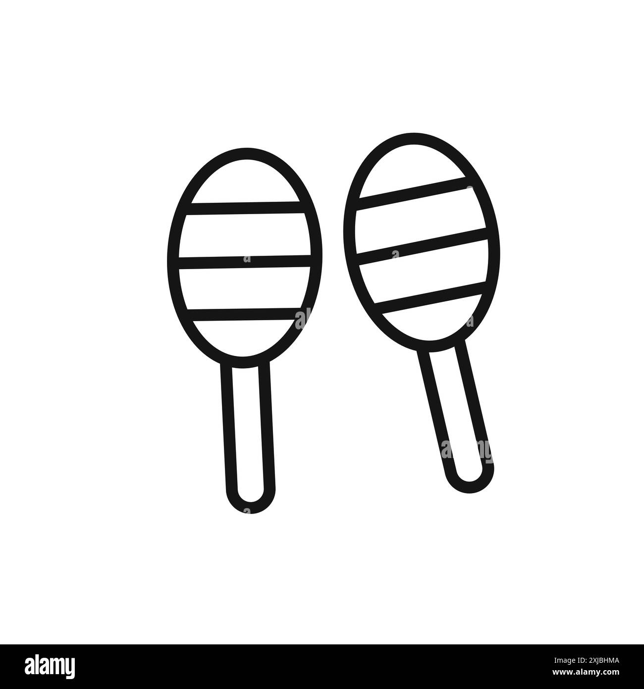 Maracas Icon linear vector graphics sign or symbol set for web app ui Stock Vector Image & Art ...