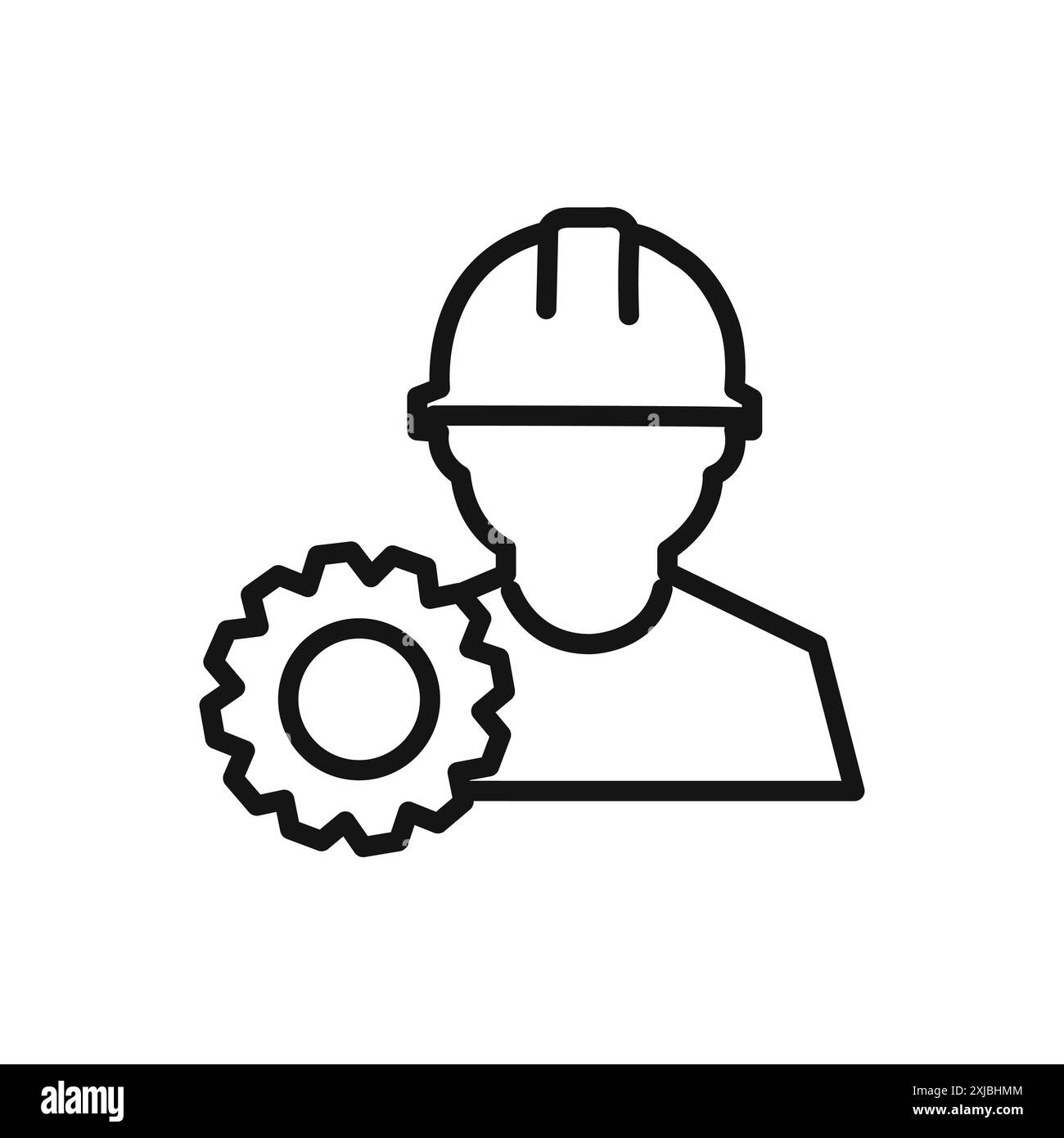 engineering service icon linear vector graphics sign or symbol set for web app ui Stock Vector ...