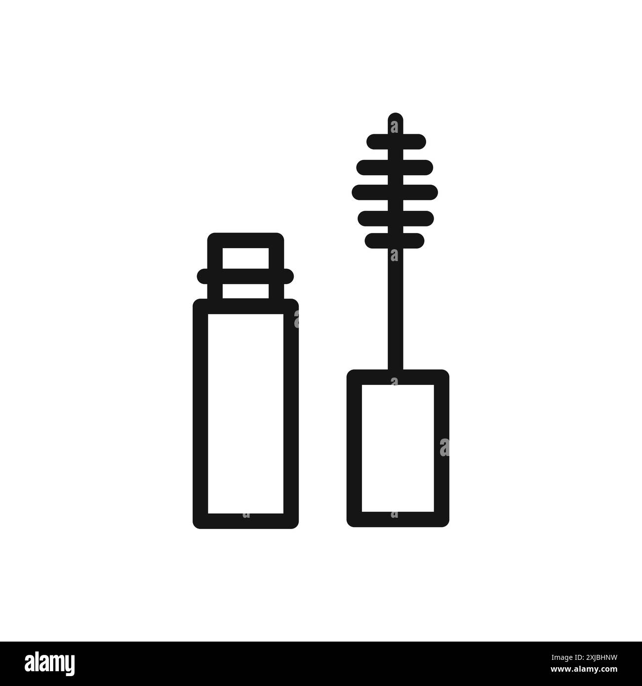 Mascara brush icon linear vector graphics sign or symbol set for web app ui Stock Vector Image ...
