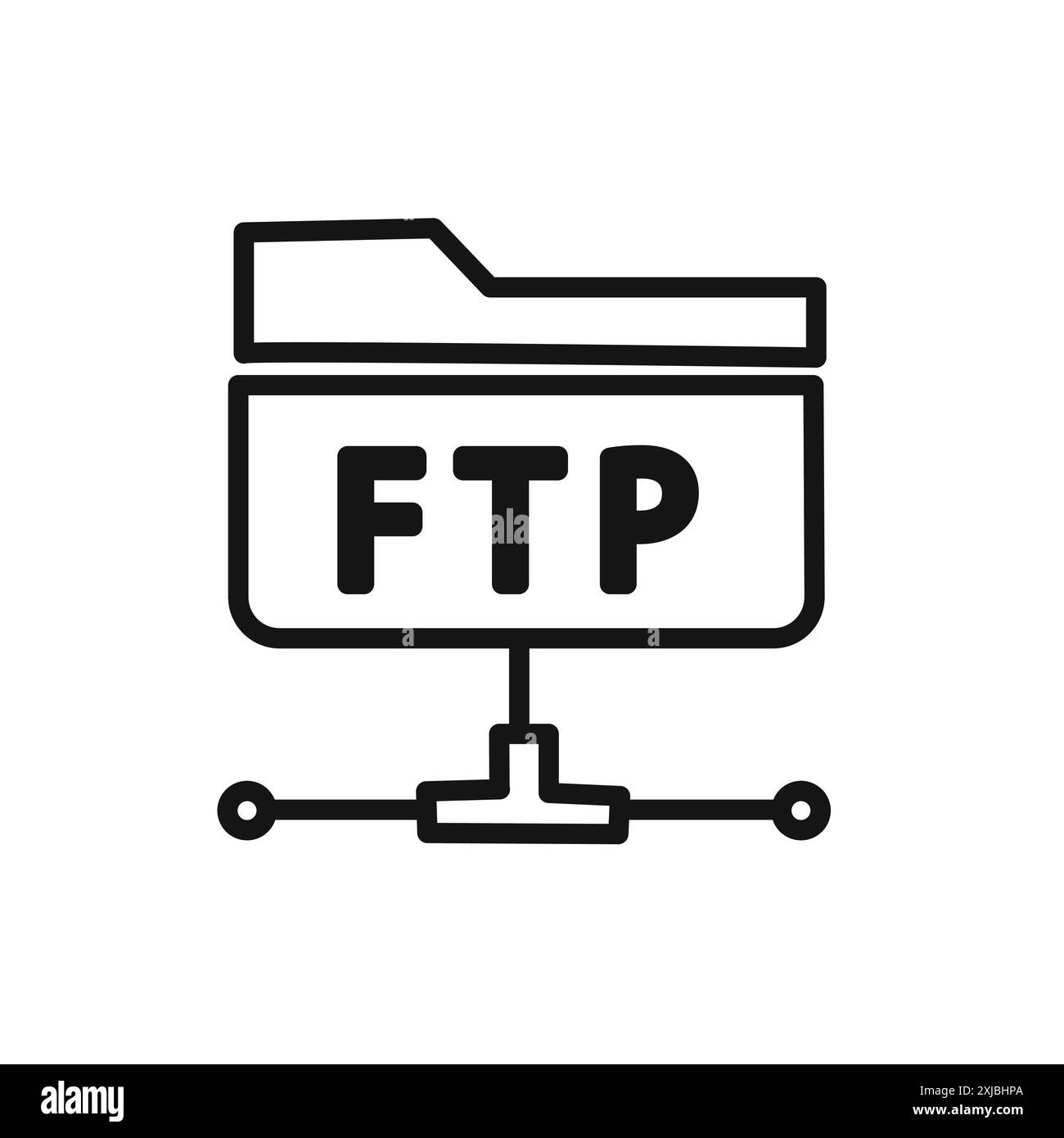 Ftp Navigate Up Icon Linear Vector Graphics Sign Or Symbol Set For Web App Ui Stock Vector Image
