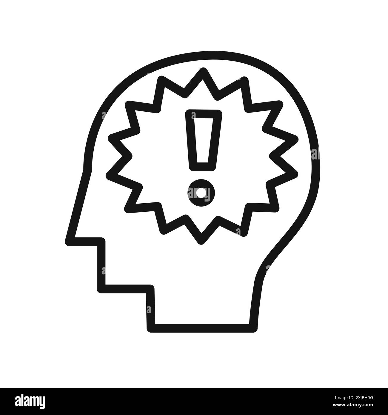 Nervous breakdown icon linear vector graphics sign or symbol set for web app ui Stock Vector ...