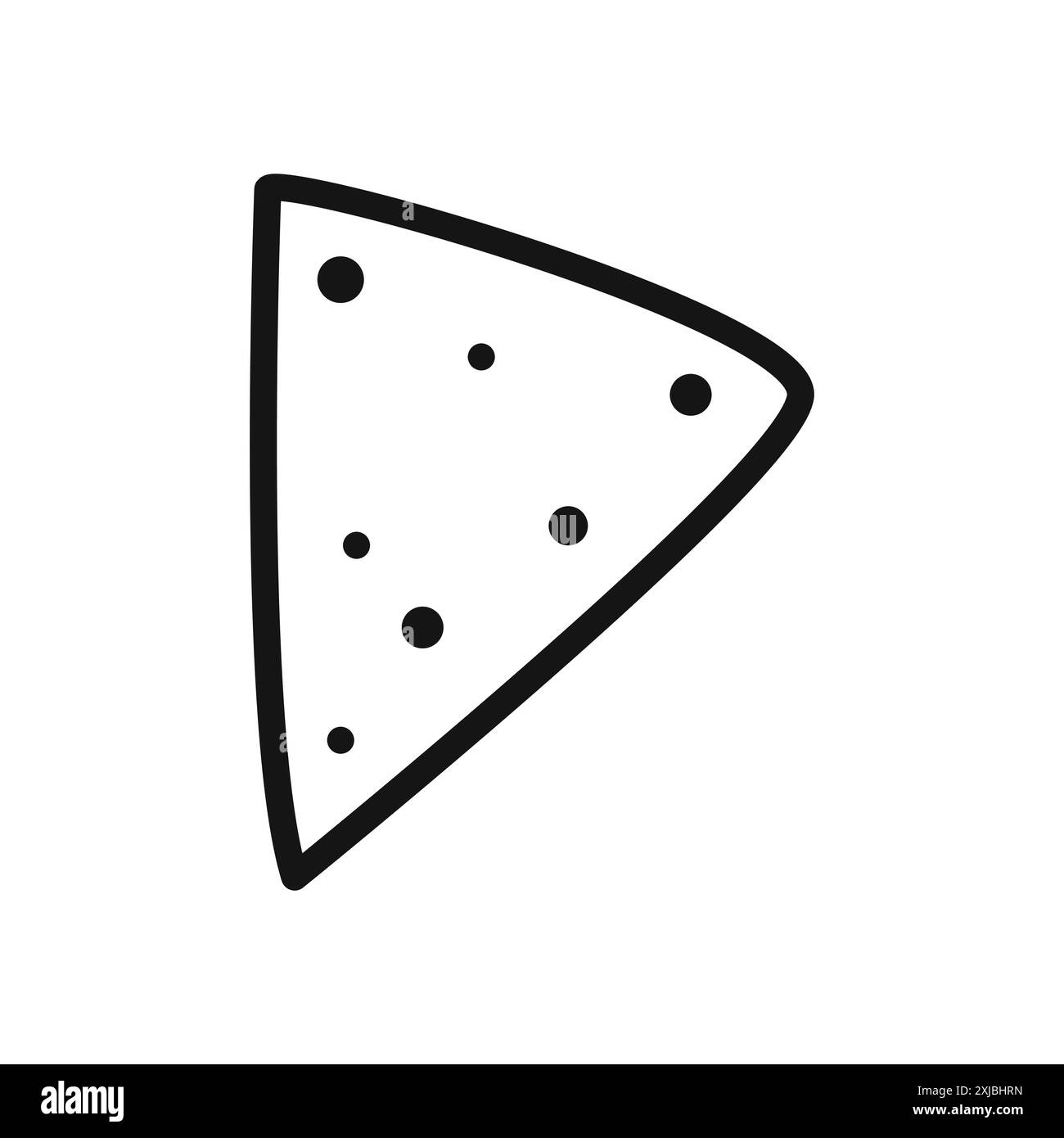 Nachos icon linear vector graphics sign or symbol set for web app ui Stock Vector Image & Art ...