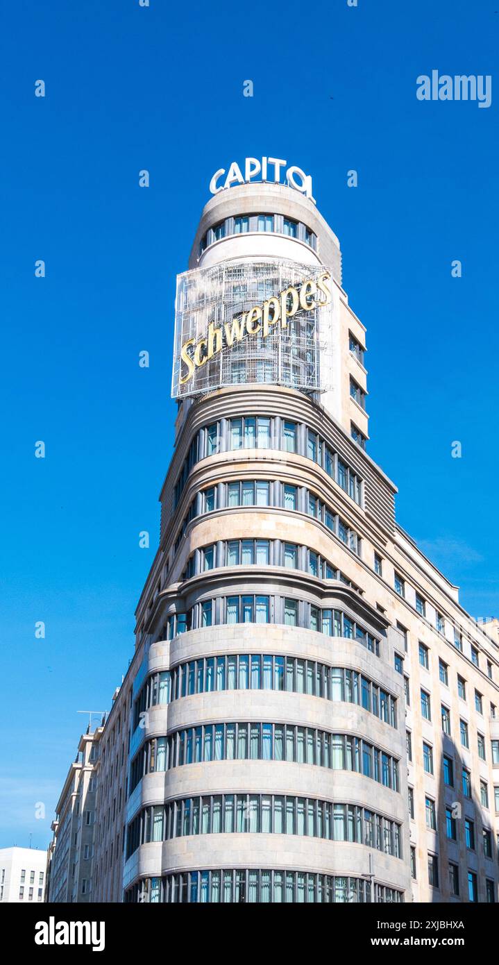 Madrid, Spain - 07 06 2024 : the Carrion building (also known as the ...