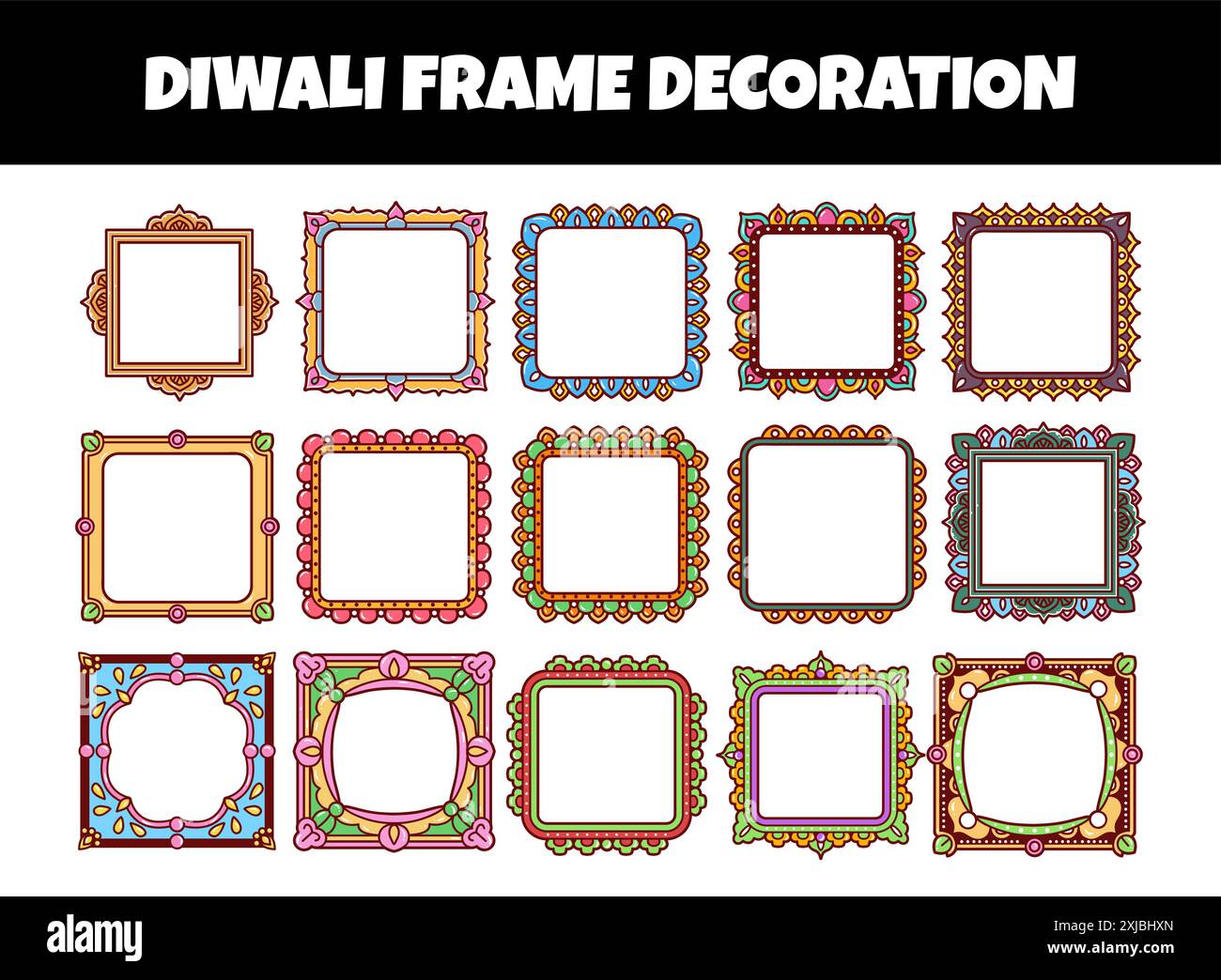 Diwali frame hi-res stock photography and images - Alamy