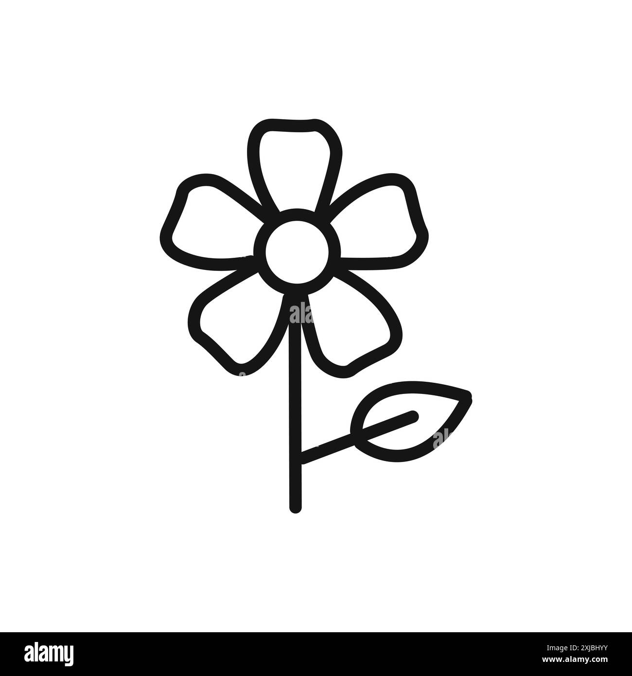 Flower Icon linear vector graphics sign or symbol set for web app ui ...