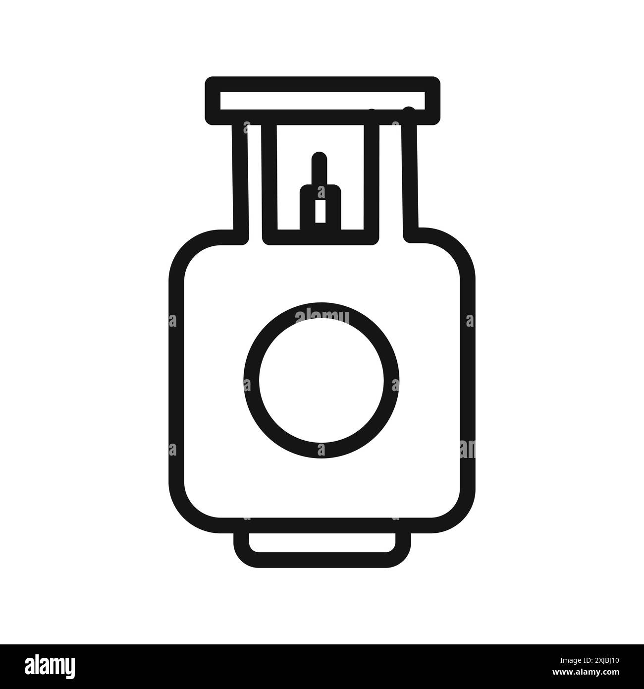 Gas Cylinder Icon Linear Vector Graphics Sign Or Symbol Set For Web App Ui Stock Vector Image