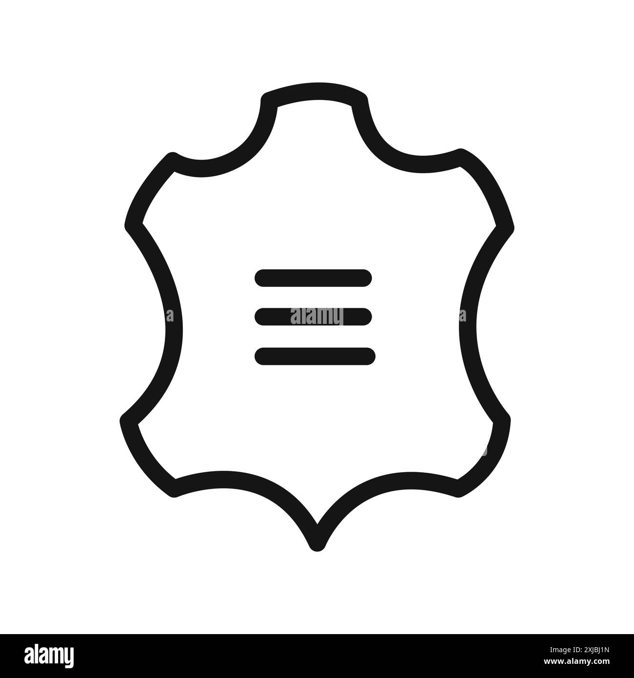 Leather Icon linear vector graphics sign or symbol set for web app ui ...