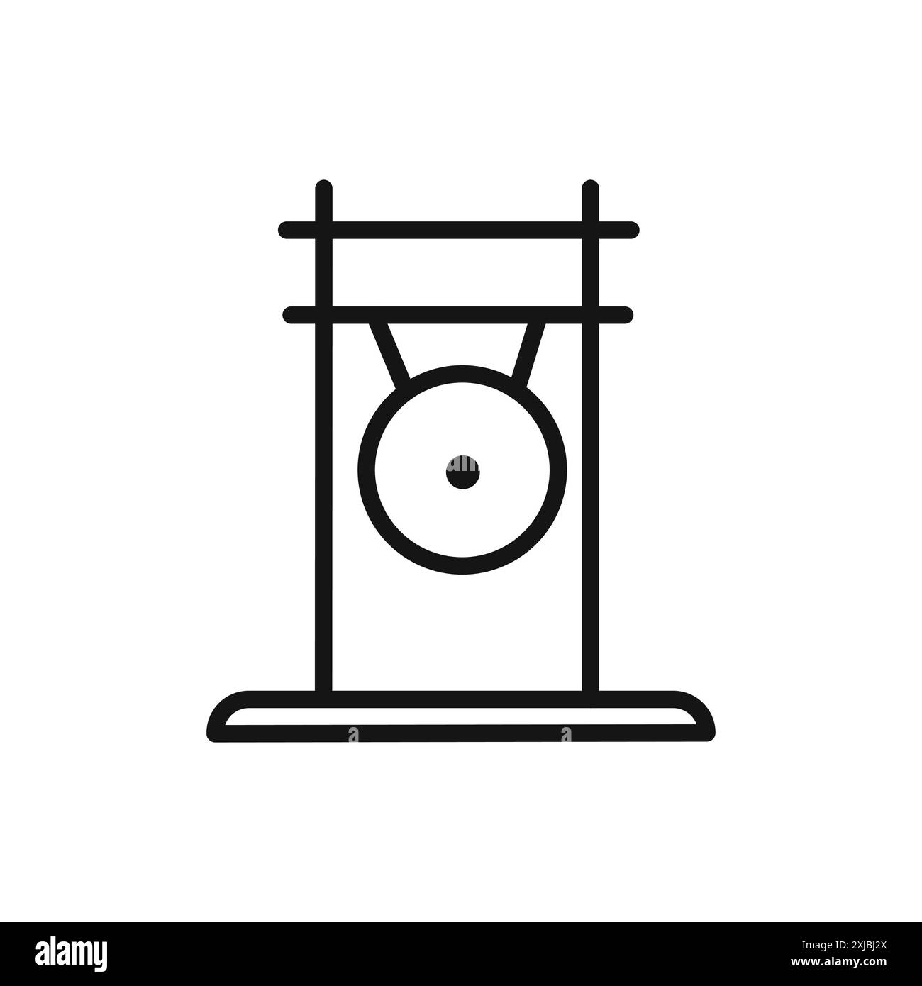 gong icon linear vector graphics sign or symbol set for web app ui Stock Vector Image & Art - Alamy