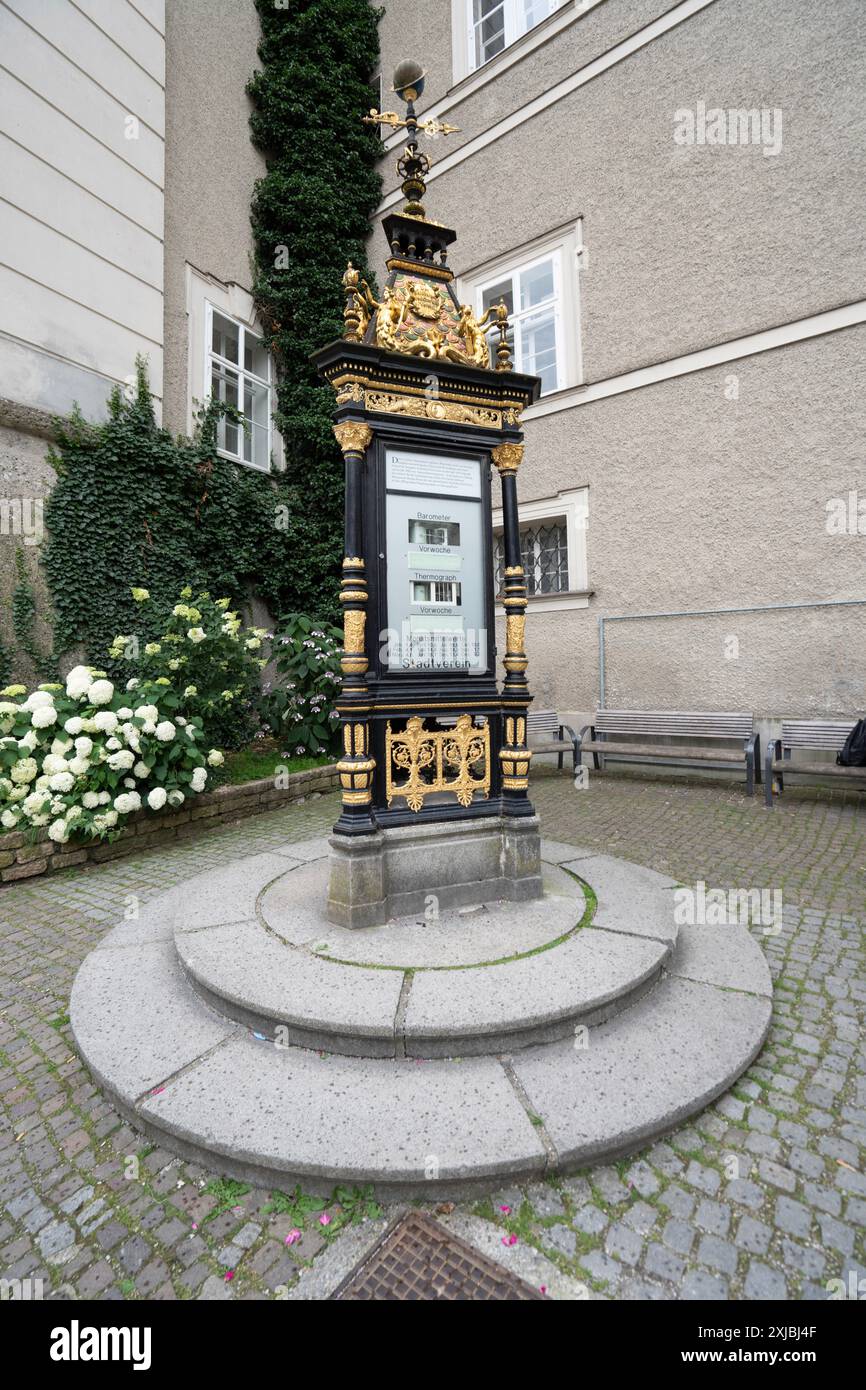 Salzburg, Austria. June 30, 2024. view of an old Salzburg Weather ...