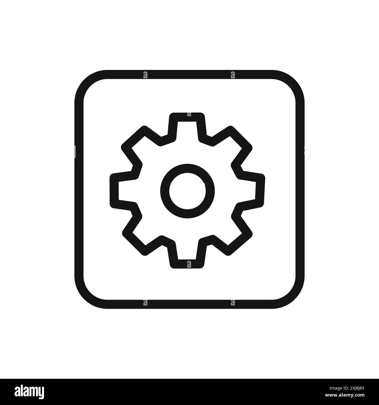 Setup Icon Linear Vector Graphics Sign Or Symbol Set For Web App Ui Stock Vector Image And Art Alamy
