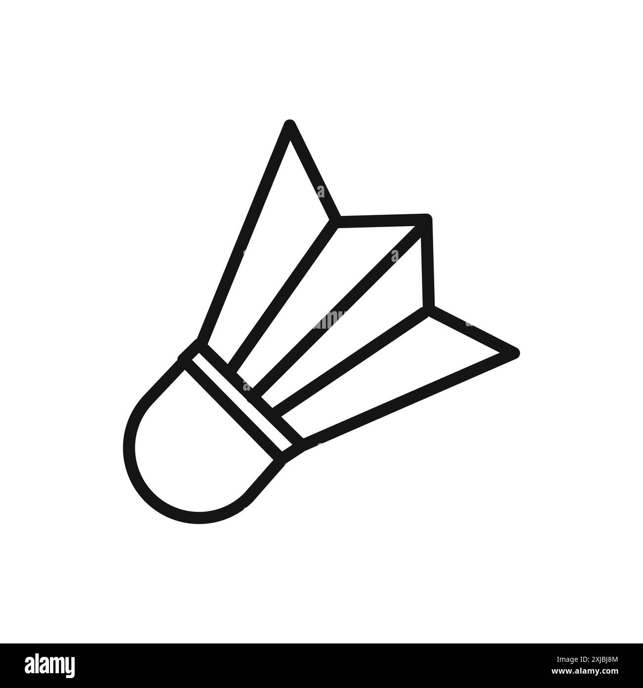 Shuttlecock icon linear vector graphics sign or symbol set for web app ui Stock Vector Image ...