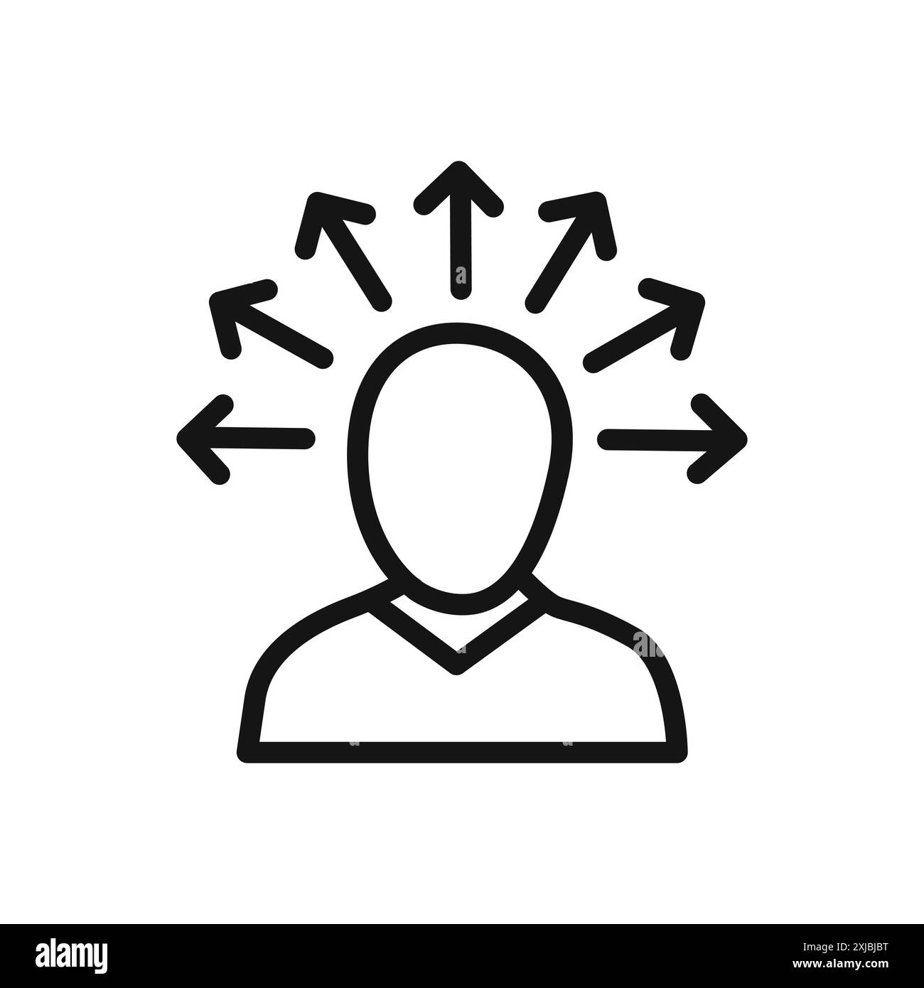 Mind awareness icon linear vector graphics sign or symbol set for web app ui Stock Vector Image ...