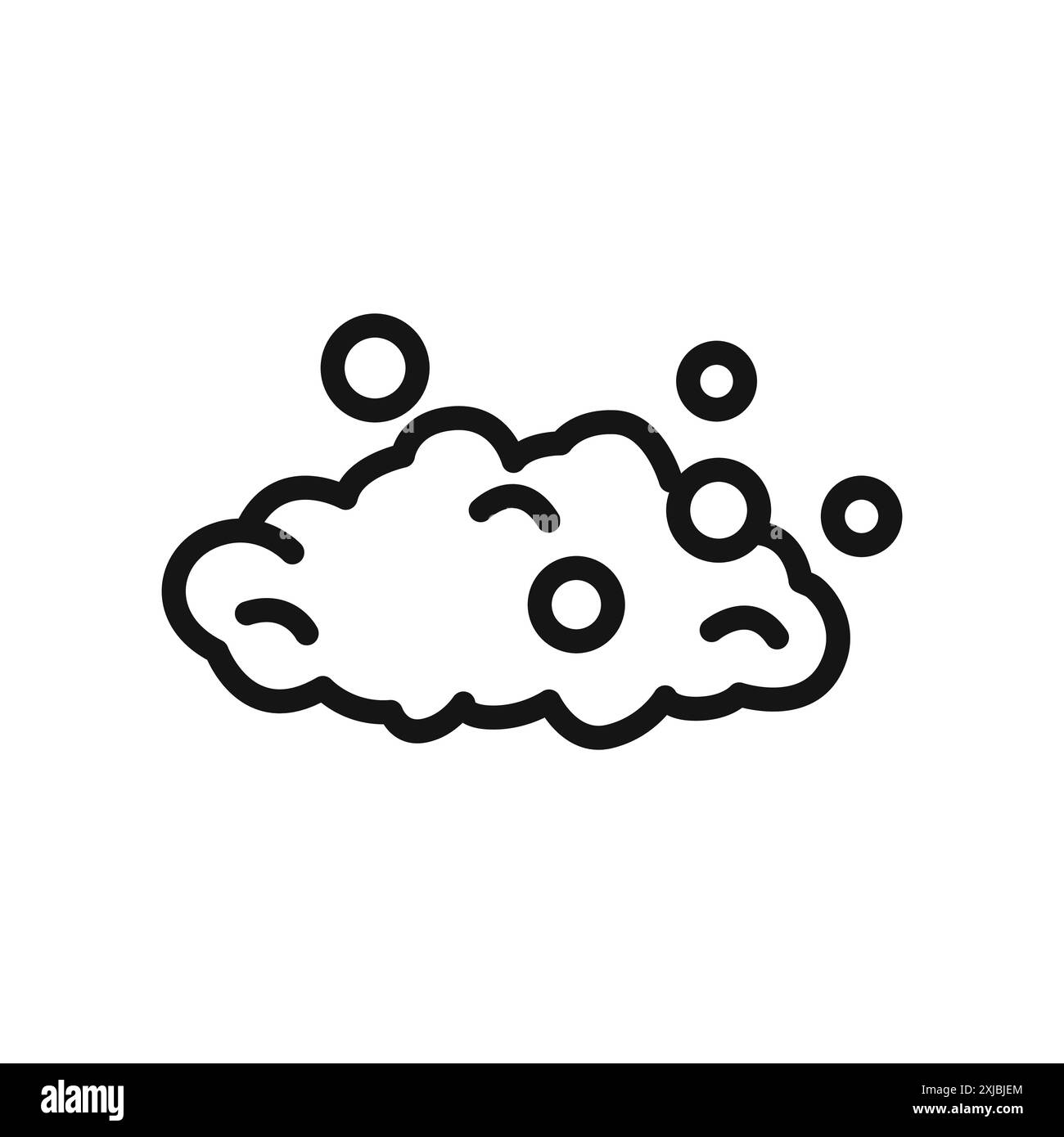 Bubbles and foam icon linear vector graphics sign or symbol set for web app ui Stock Vector ...