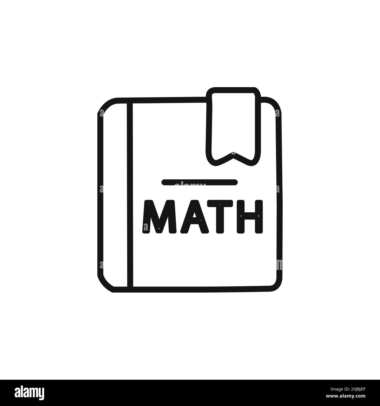 Maths book icon linear vector graphics sign or symbol set for web app ui Stock Vector Image ...