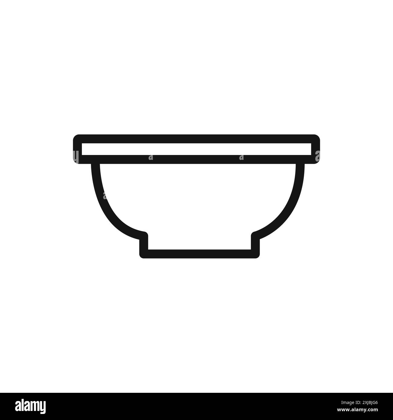 Bowl icon linear vector graphics sign or symbol set for web app ui Stock Vector Image & Art - Alamy