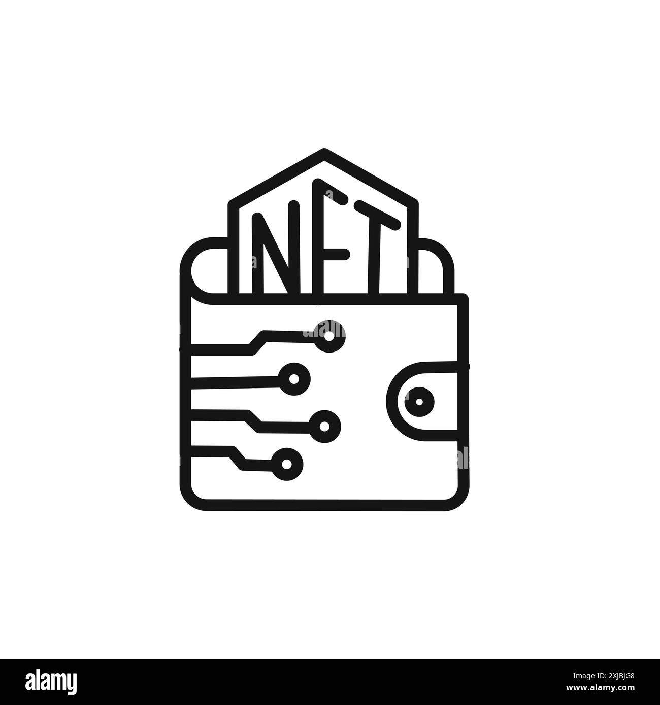 NFT wallet icon linear vector graphics sign or symbol set for web app ui Stock Vector Image ...