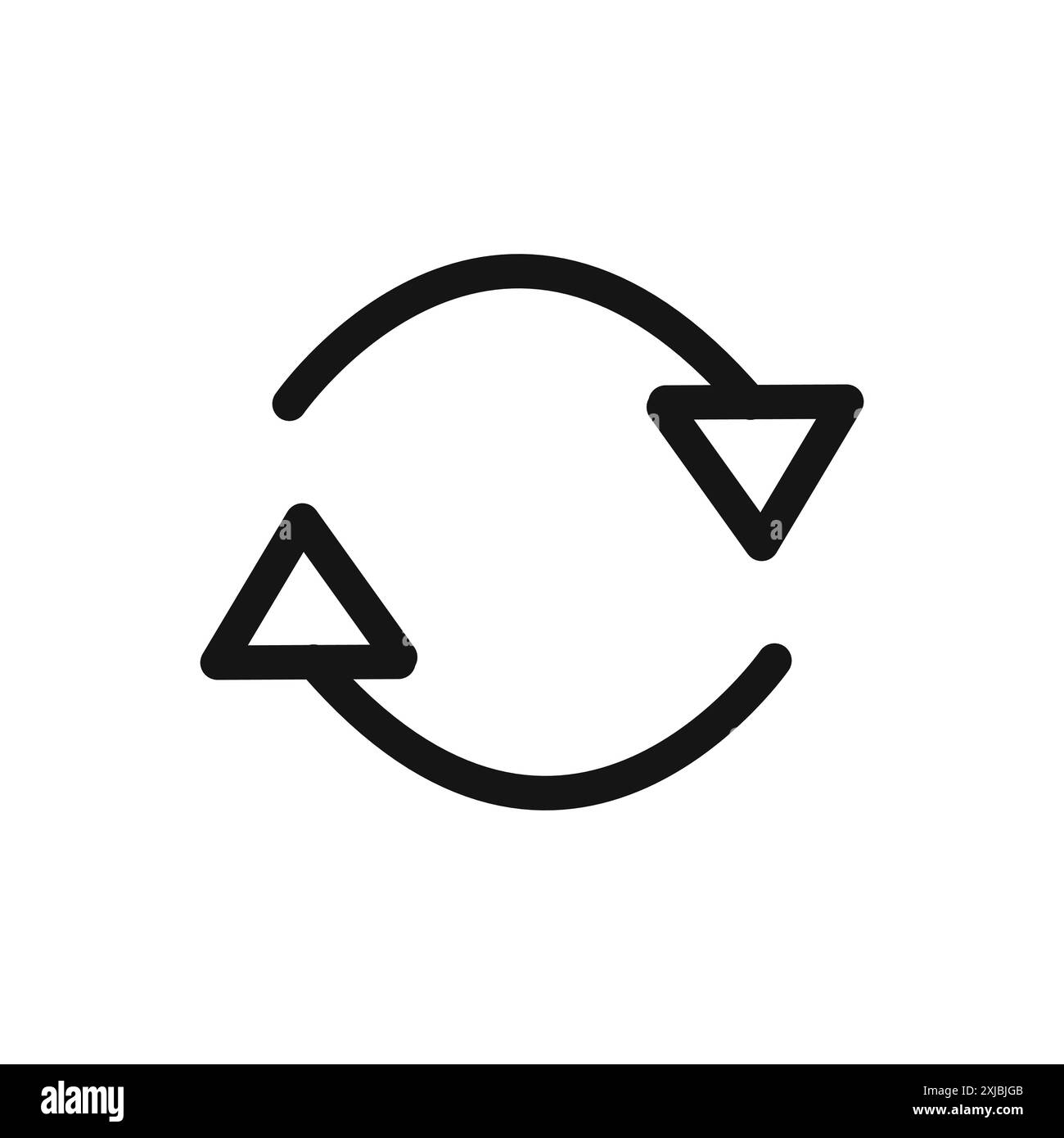 Refresh Icon Linear Vector Graphics Sign Or Symbol Set For Web App Ui Stock Vector Image And Art