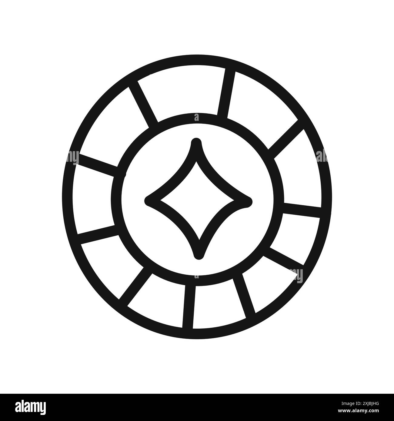 Poker chips illustration Black and White Stock Photos & Images - Alamy