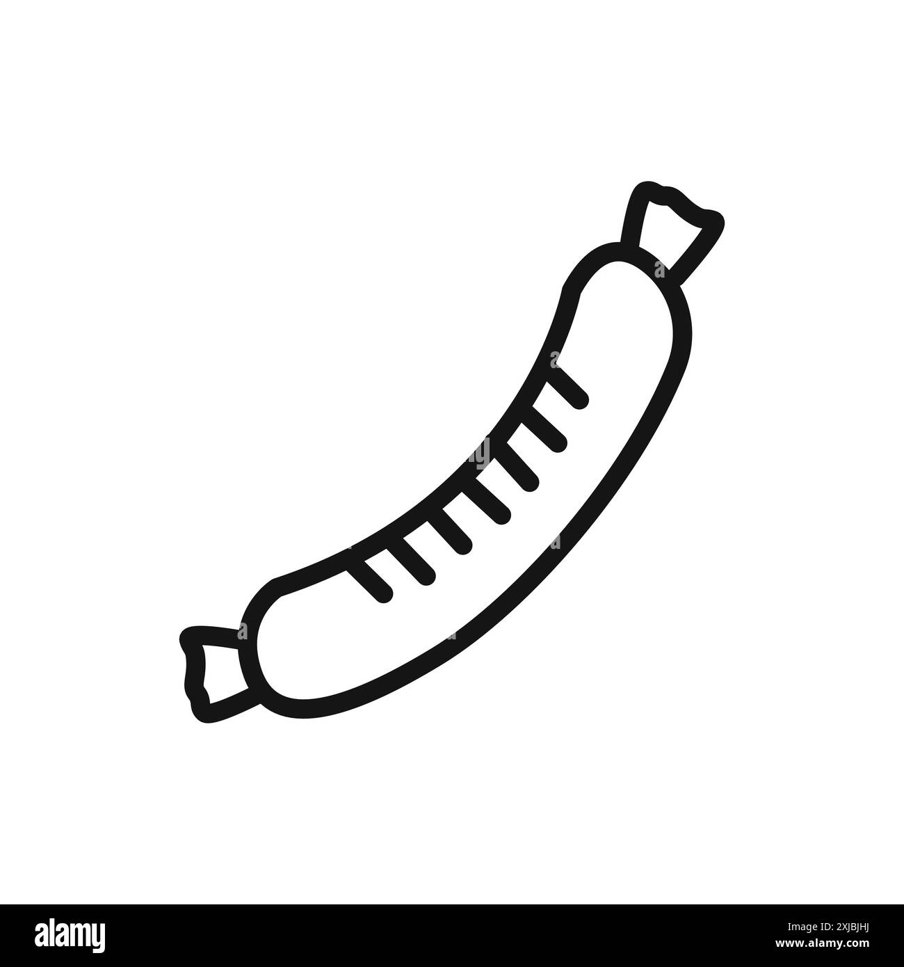 Sausage icon linear vector graphics sign or symbol set for web app ui Stock Vector Image & Art ...