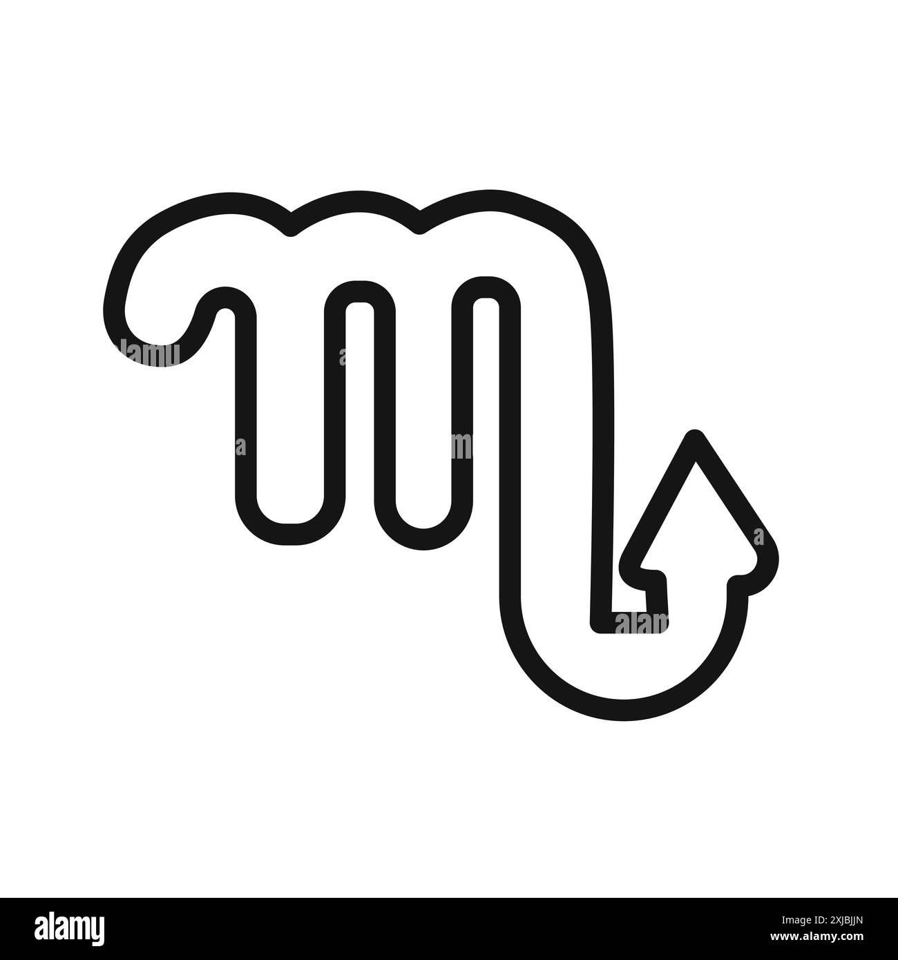 Scorpio Zodiac Sign Icon Linear Vector Graphics Sign Or Symbol Set For Web App Ui Stock Vector